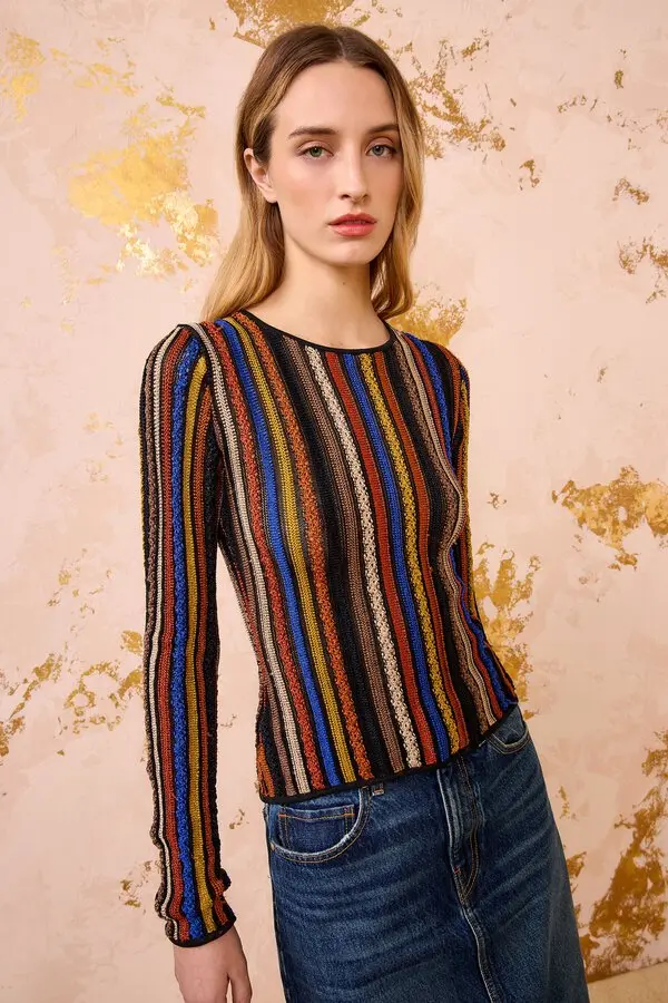 Ulla Johnson Ardith Knit Long Sleeve Top - Zoisite