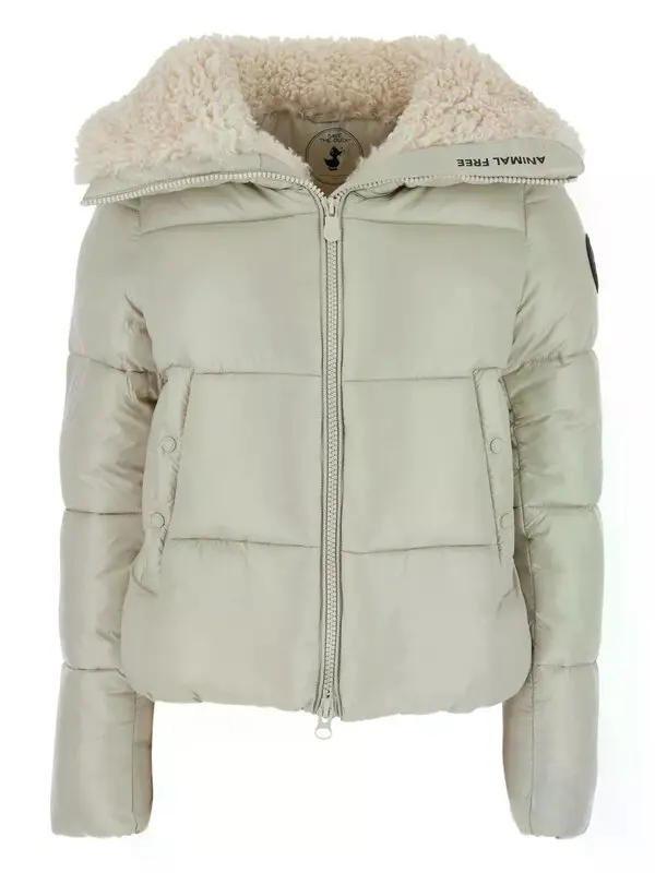 SAVE THE DUCK Quilted Borg-collar Jacket