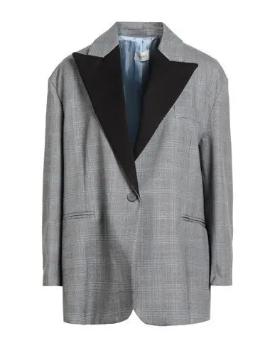 VICOLO Tartan Pattern Blazer
