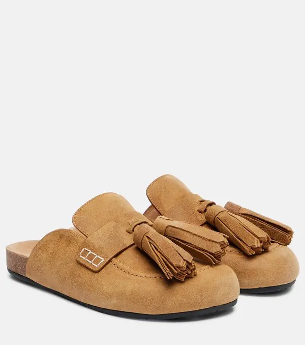 JW Anderson Suede Mules - Brown