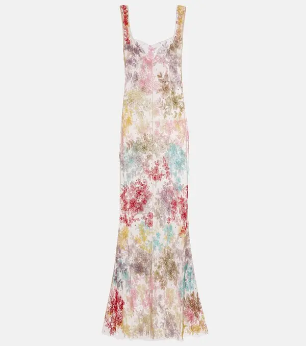 CLIO PEPPIATT Cora Embellished Tulle Gown