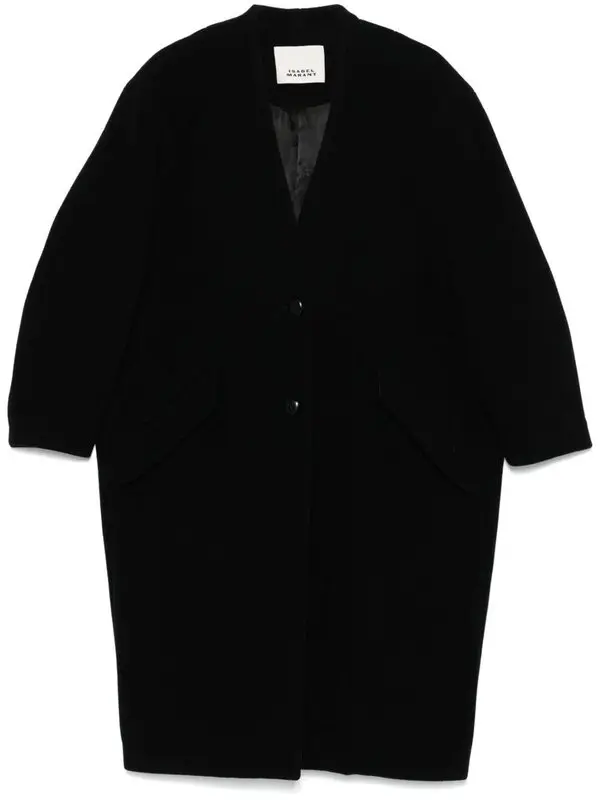 Isabel Marant Florane Wool Coat - Black