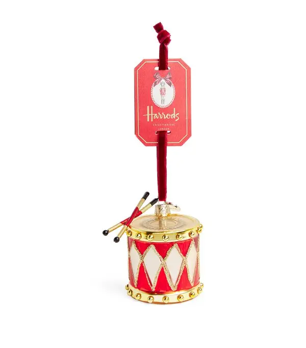 Harrods Glass Drum Tree Decoration