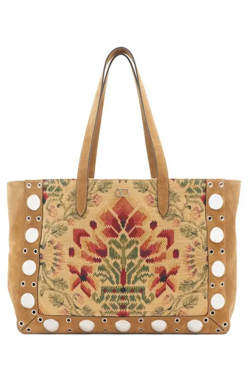 Valentino Garavani Nellcôte Studded Large Tote