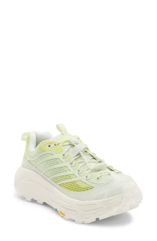 Hoka Gender Inclusive Mafate Three2 Grid Sneakers - Truffle Salt/lemon