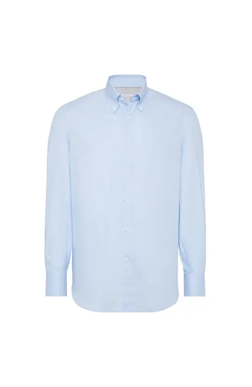 Brunello Cucinelli Button-down Collar Shirt - Azure