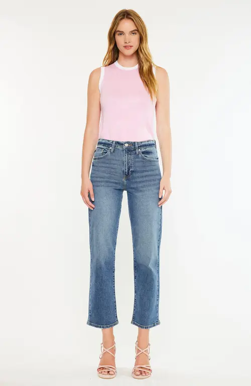 KANCAN Jordana Essentials High Rise True Straight Jeans
