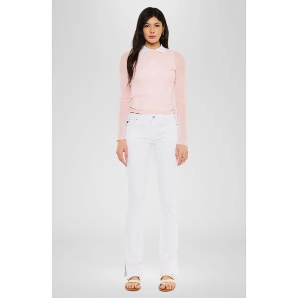 KANCAN Mai Mid-rise Bootcut Jeans - White