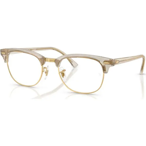 Ray-ban 51mm Square Optical Glasses - Grey