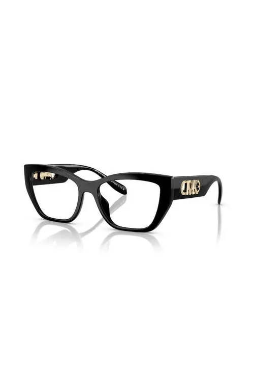 Michael Kors 52mm Square Full Rim Optical Glasses - Black