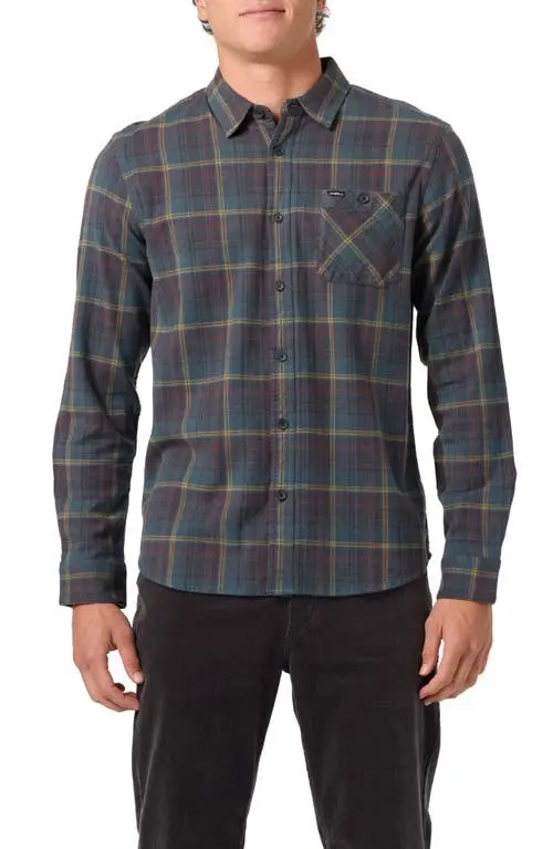 O'Neill Redmond Plaid Flannel Button-up Shirt - Dark Slate