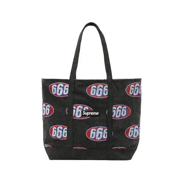 Supreme 666 Denim Tote - Black | Editorialist