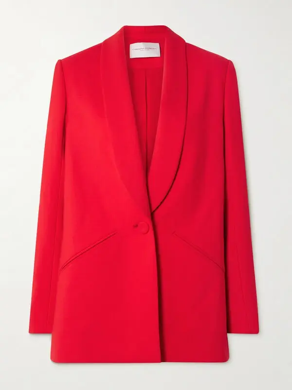 Carolina Herrera Wool-blend Blazer - Red