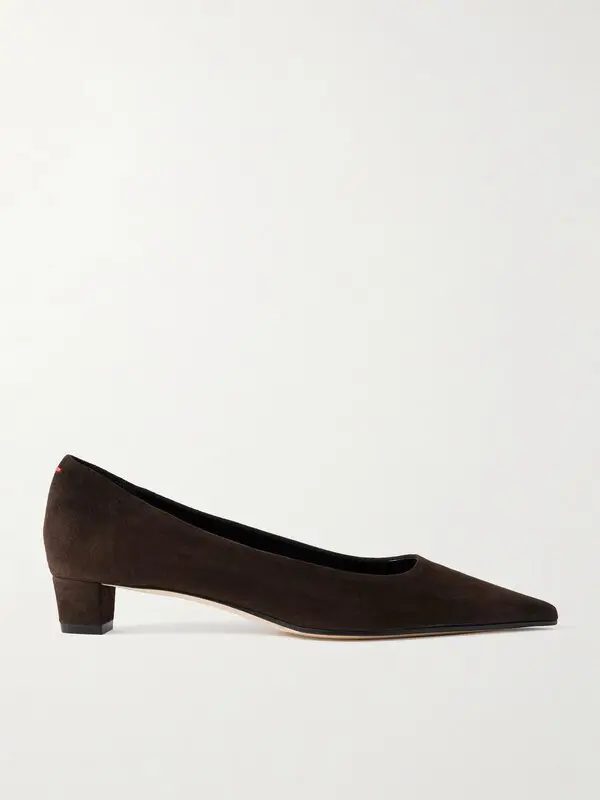 AeydĒ Judi Suede Pumps - Brown