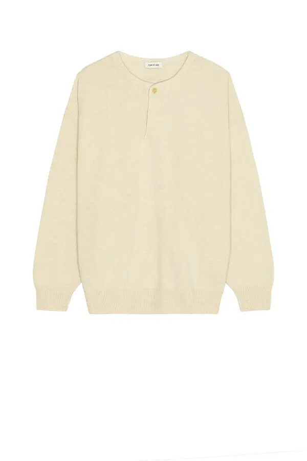 Fear Of God Henley Sweater - Bone