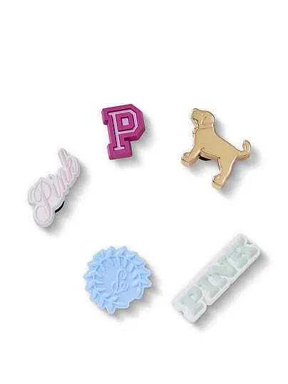 Pink Crocs Jibbitz™ Charms 5-pack