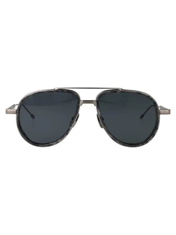 Thom Browne Sunglasses - Grey Tort Rim W/n11 Grey Plating