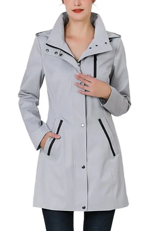 KIMI + KAI Hooded Anorak Jacket - Gray