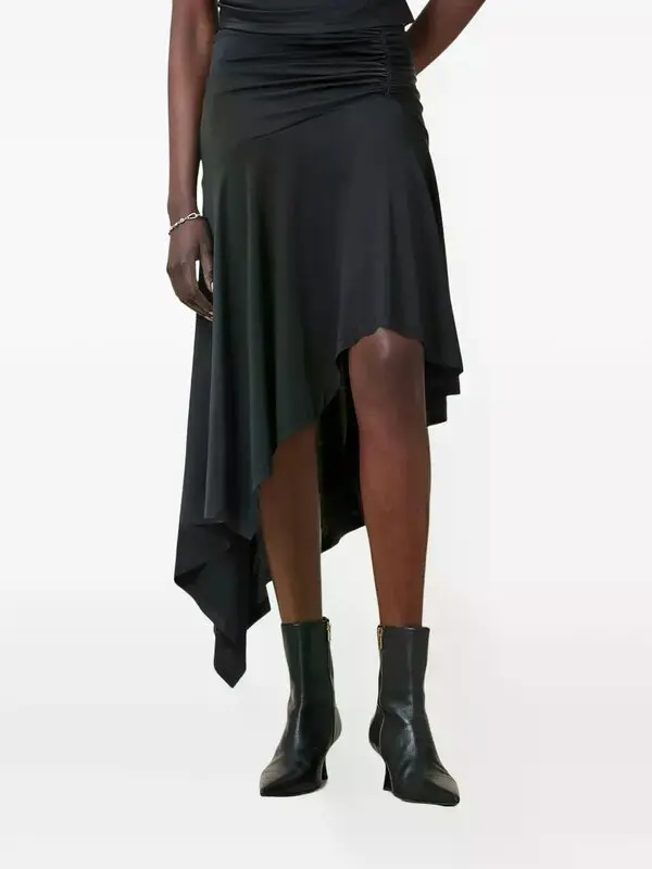 All Saints Annalie Asymmetric Midi Skirt