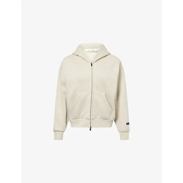 Fear Of God Classic-fit Cotton-blend Hoody With Embossed Branding
