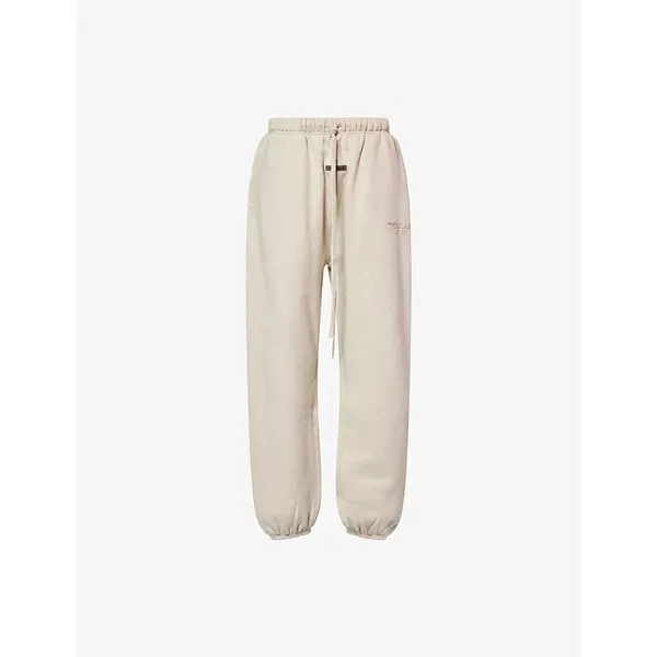 Fear Of God Embossed-branding Wide-leg Cotton-blend Jogging Bottoms