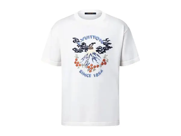 LOUIS VUITTON Short-sleeved Knitted Crewneck - Dyed White