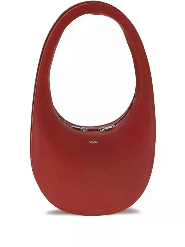 Coperni Oval-frame Zip Shoulder Bag - Red
