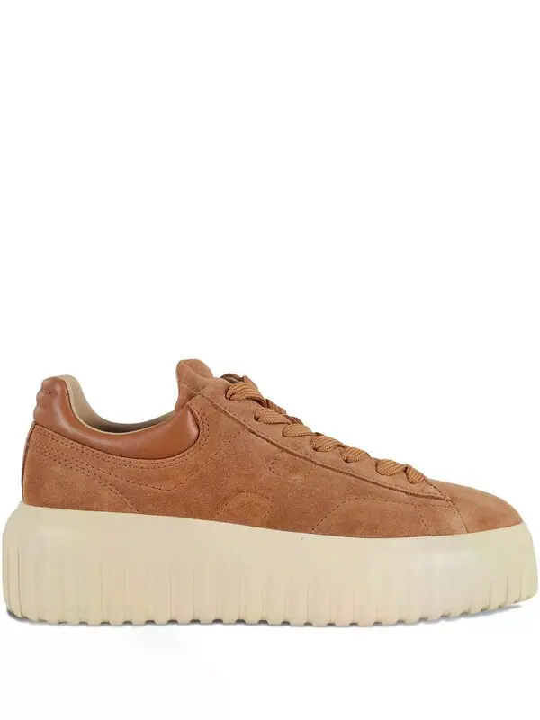 Hogan H-stripes Suede Platform Sneakers