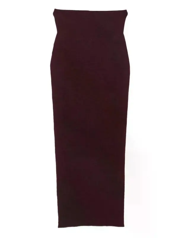 Alberta Ferretti Wool Pencil Maxi Skirt