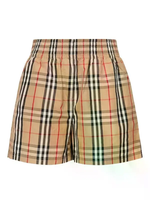 Burberry Vintage Check Pattern Shorts - Neutrals