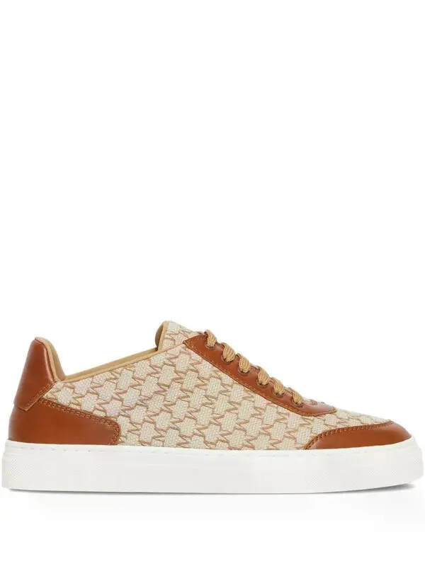 Max Mara Monogram Panel Sneakers - Visone