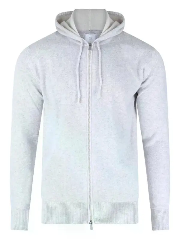 Eleventy Cashmere Zip Hoodie - Grey
