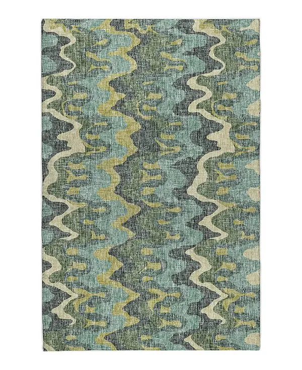 DALYN RUG COMPANY Dalyn Lorenzo Washable Ln6 Area Rug, 5' X 7'6 - Teal