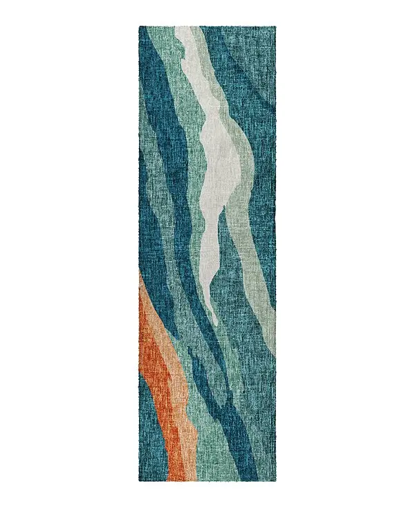 DALYN RUG COMPANY Dalyn Lorenzo Washable Ln4 Runner Area Rug, 2'3 X 7'6 - Teal