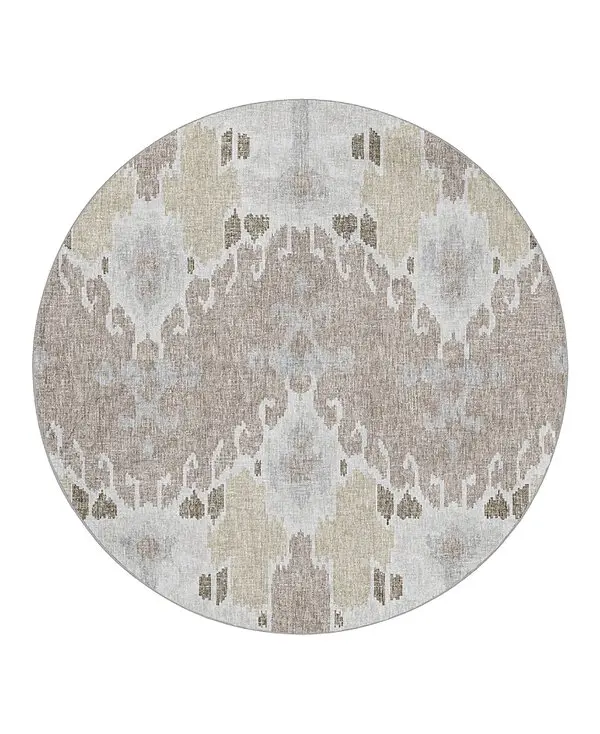 DALYN RUG COMPANY Dalyn Lorenzo Washable Ln5 Round Area Rug, 8' X 8 - Ivory
