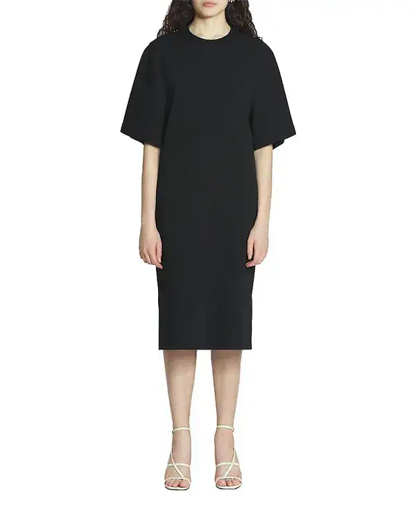 Lanvin T-Shirt Dress In Jersey - Black | Editorialist