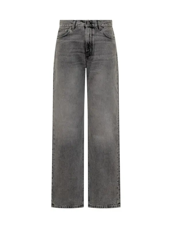 HAIKURE Flanel High-waist Straight Leg Jeans