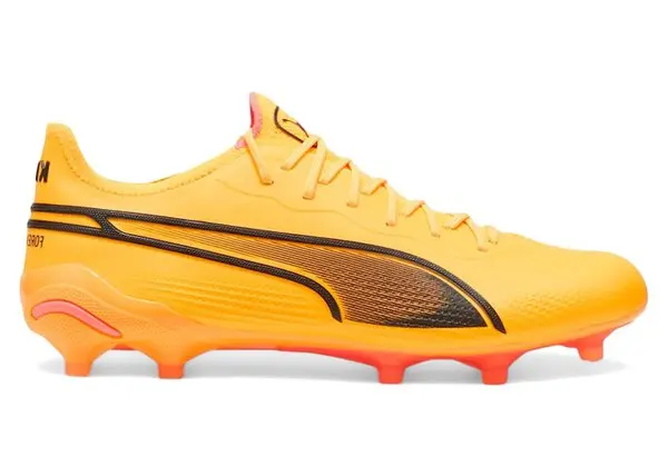 PUMA King Ultimate Fg/ag Soccer Cleats - Sun Stream/black/sunset Glow