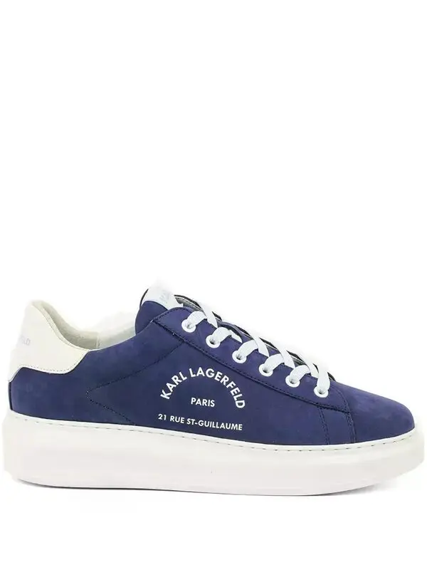 Karl Lagerfeld Logo-print Low-top Sneakers - Blue