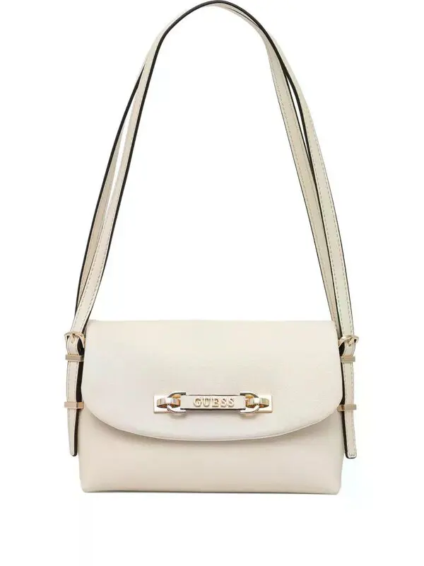 Guess Flap-front Shoulder Bag - Neutrals