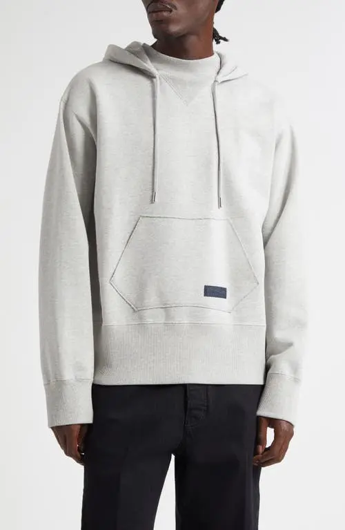 Givenchy Logo Patch Double Collar Fleece Hoodie