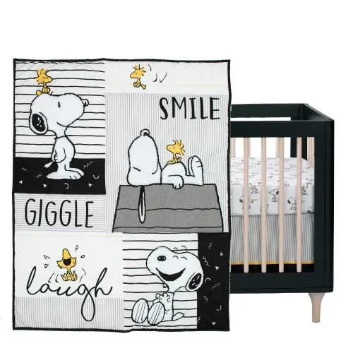 LAMBS & IVY Classic Snoopy 3-piece Baby Crib Bedding Set