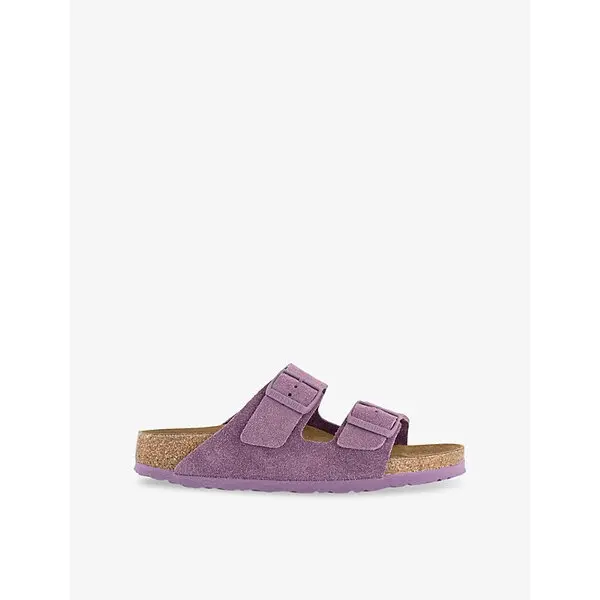 BIRKENSTOCK Arizona Two-strap Suede Sandals - Mauve