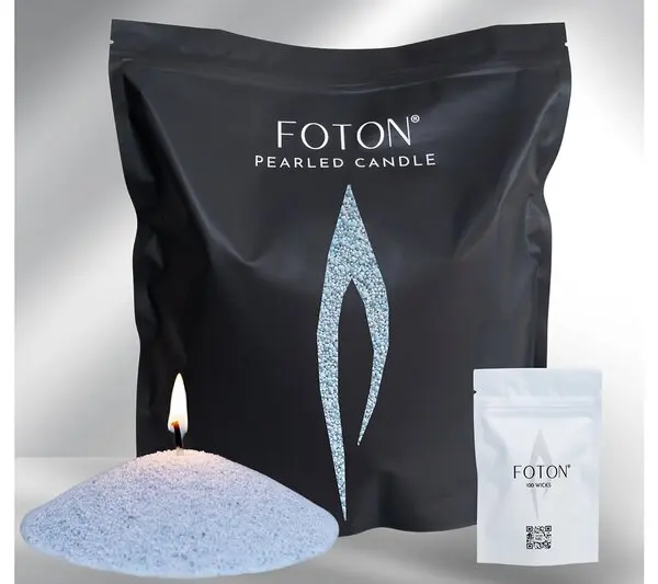 FOTON PEARLED CANDLE Foton 64oz Candle Wax Pearls And 100 Wicks