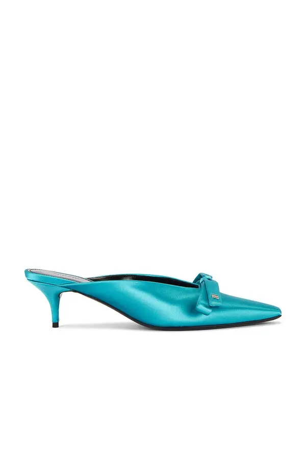 Balenciaga L50 Nano Bow Mule - Blue & Silver