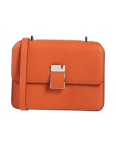 VALEXTRA Calfskin Cross-body Bag - Mandarin