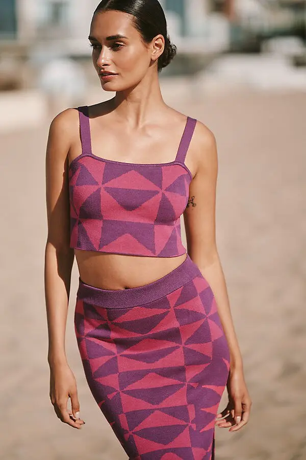 CELANDINE Wool + Nature X Crop Tank Top