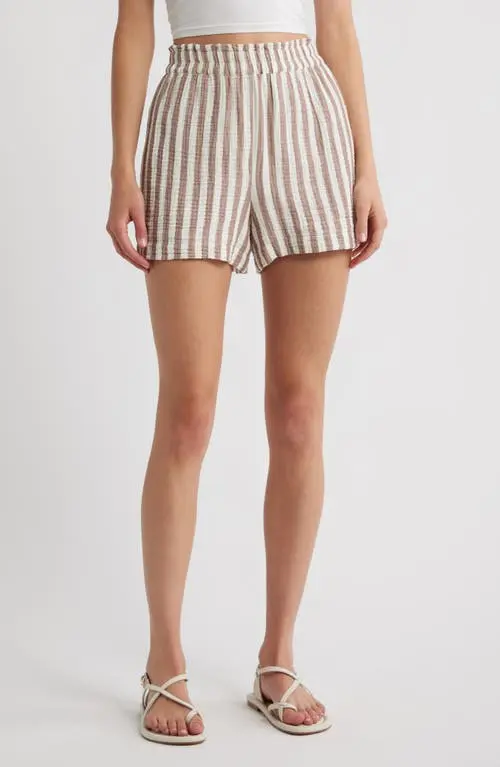 Rails Leighton Stripe Organic Cotton Gauze Shorts - Milos Stripe