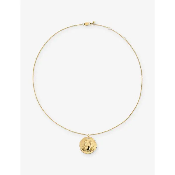 Monica Vinader Cancer Zodiac Vermeil Pendant Necklace