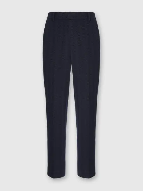 Missoni Straight-leg Trousers With Zigzag Pattern - Blue